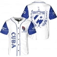 Custom Name Cuba Flag Badge Baseball Jersey Men's Womens Casual Jersey ...