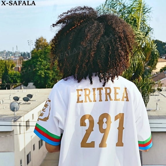 Custom Name ERITREA Love Country Flag 3D Printed Baseball Jersey Summer ...