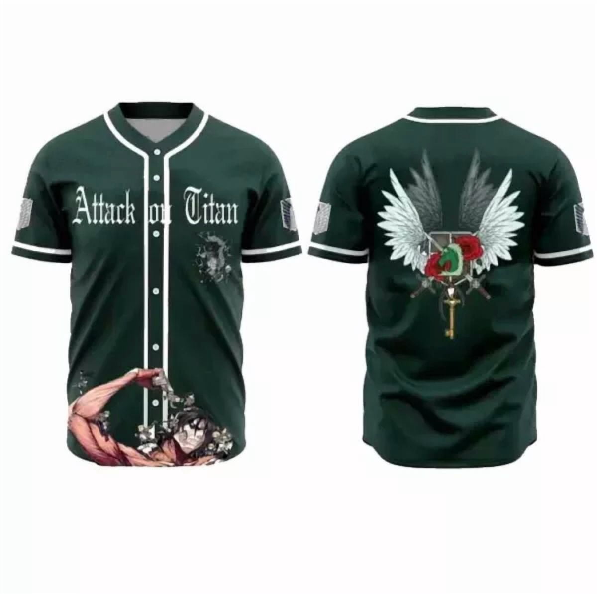 Custom Name “Final Titan” Attack-on-Titan 3D Jersey Shirt - Hot Sale ...