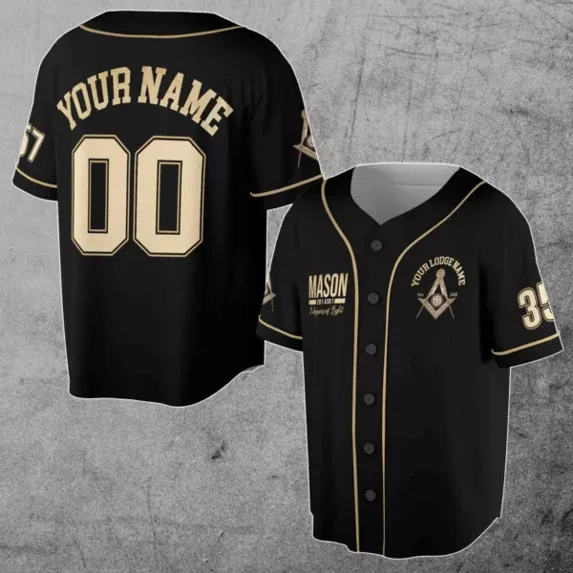 Custom Name Freemasonry 2B1 Ask1 Mason 3D Baseball Jersey - Hot Sale ...