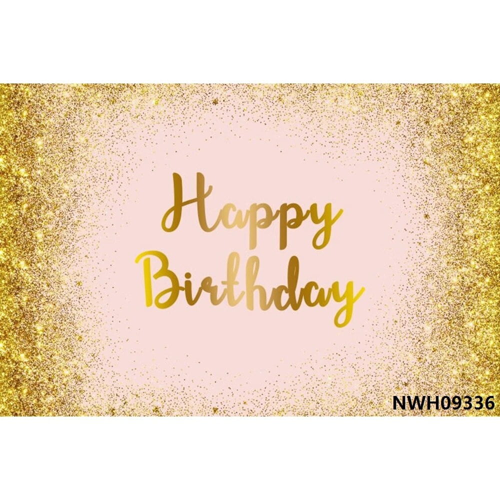 Custom Name Gold Glitter Birthday Party Banner Backgrounds Baby Shower ...