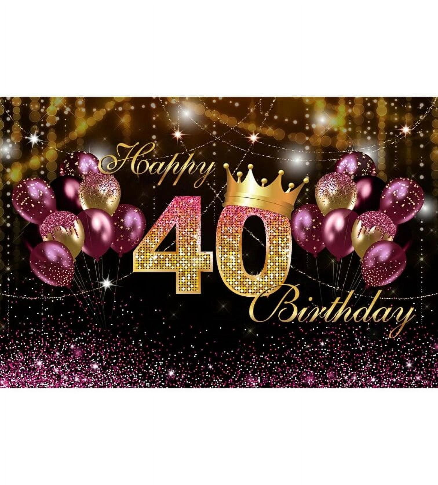 Custom Name Gold Glitter Birthday Party Banner Backgrounds Baby Shower ...