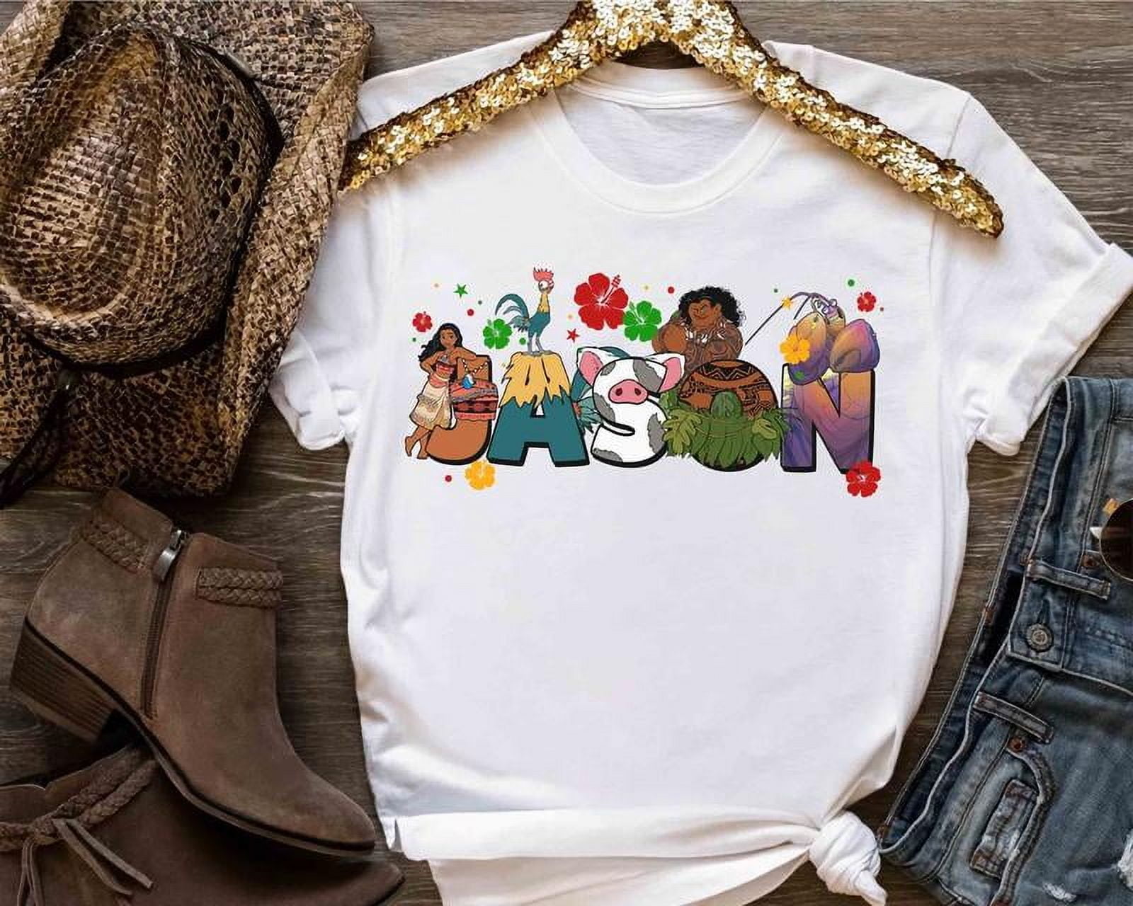 Custom Name Moana . Personalized Hei Hei Pua Maui Tamatoa Matching ...