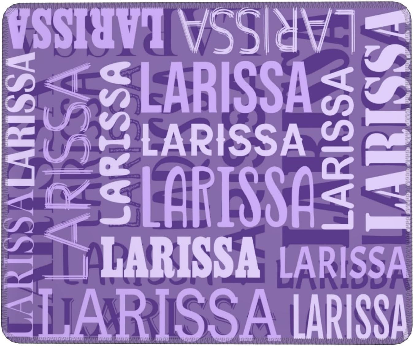 Custom Name Mouse Pad Purple Personalized Rubber Mousepad for Learning ...