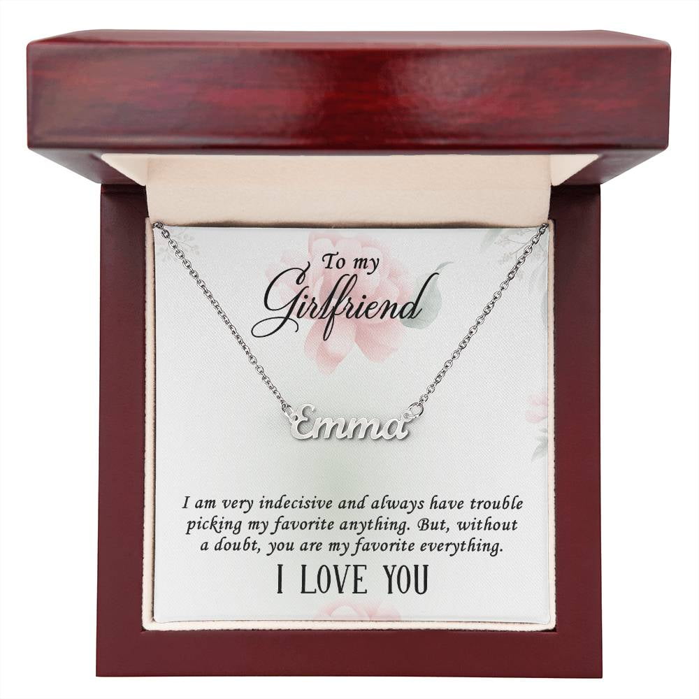 Custom Name Necklace - I am Indecisive Girlfriend - Walmart.com