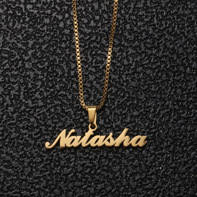 Custom Name Necklace Personalized Choker Custom Name Lobster Clasp ...