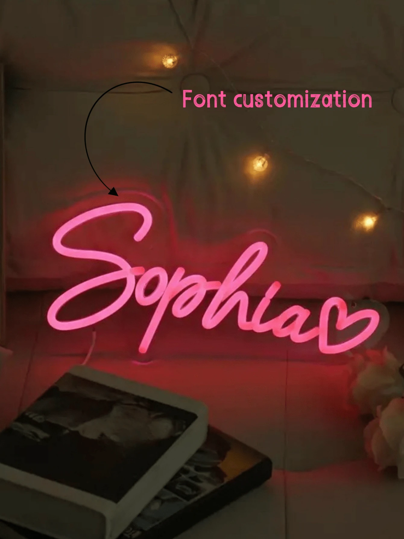 Custom Name Neon Sign - LED Neon Light with USB, Personalized Gift for ...