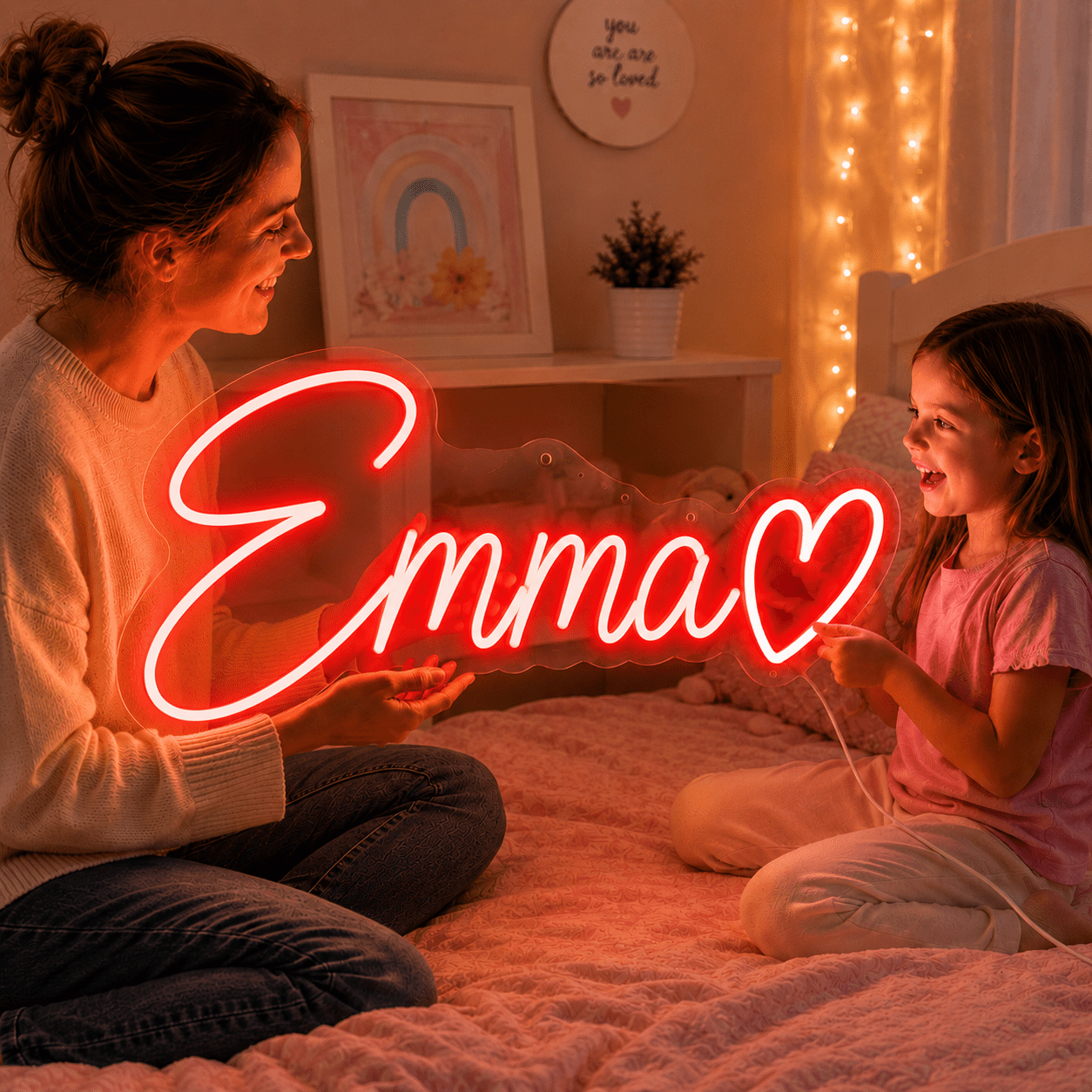 Custom Name Neon Sign, Personalized LED Light Up Sign with Name, Text ...