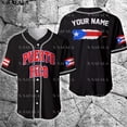 Custom Name PUERTO RICO Love Country Flag 3D Printed Baseball Jersey ...