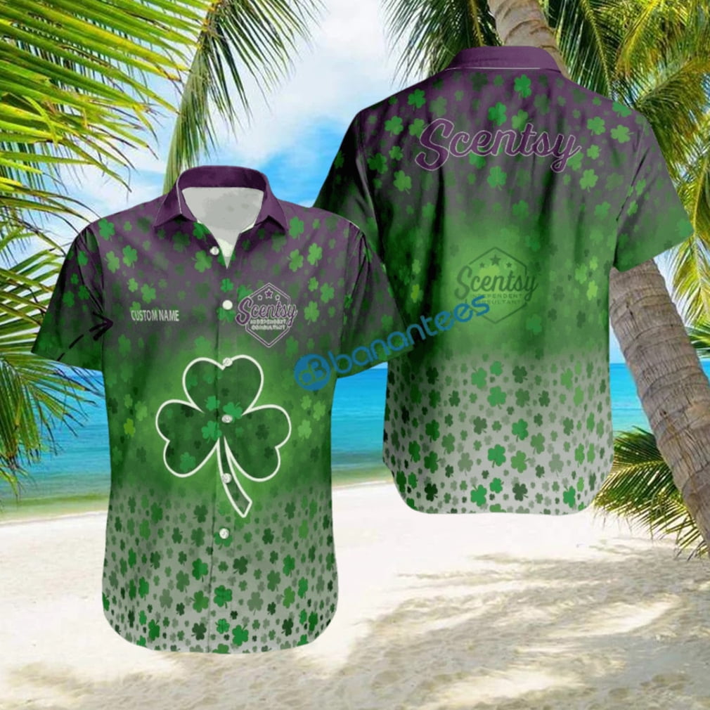 Custom Name Patrick Day Logo Brand Scentsy 3D Hawaiian Shirt For Summer ...