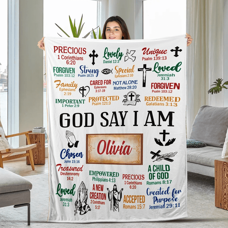 Custom Name, Personalized Blanket, Inspiration Quote Blanket 280gsm ...