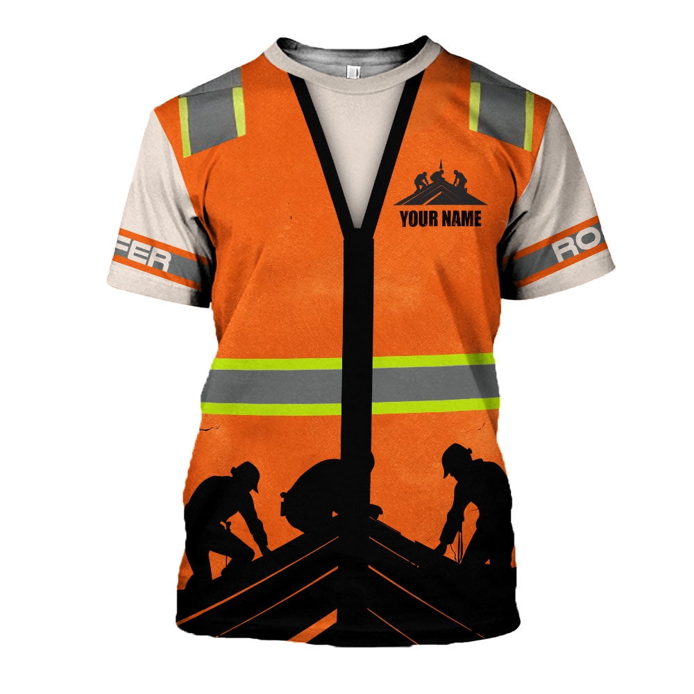 Custom Name Roofer 3D shirt, Roofing Shirt for Men, Gift for Roofer 3D ...