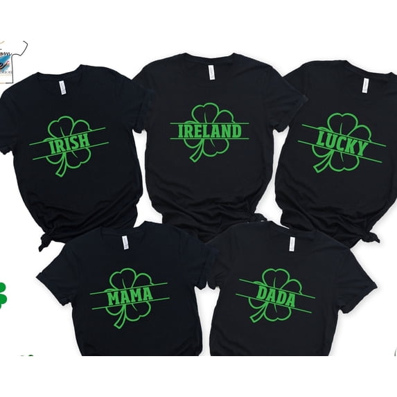 Custom Name Shamrock Shirt Family St Patrickamp39s Day Shirt - Walmart.com