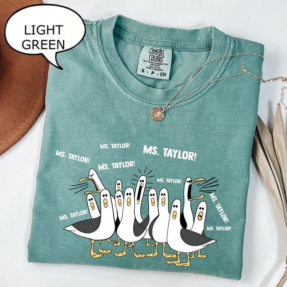 Custom Name Teacher TShirt Funny Seagulls Shirt Personalized Teacher ...
