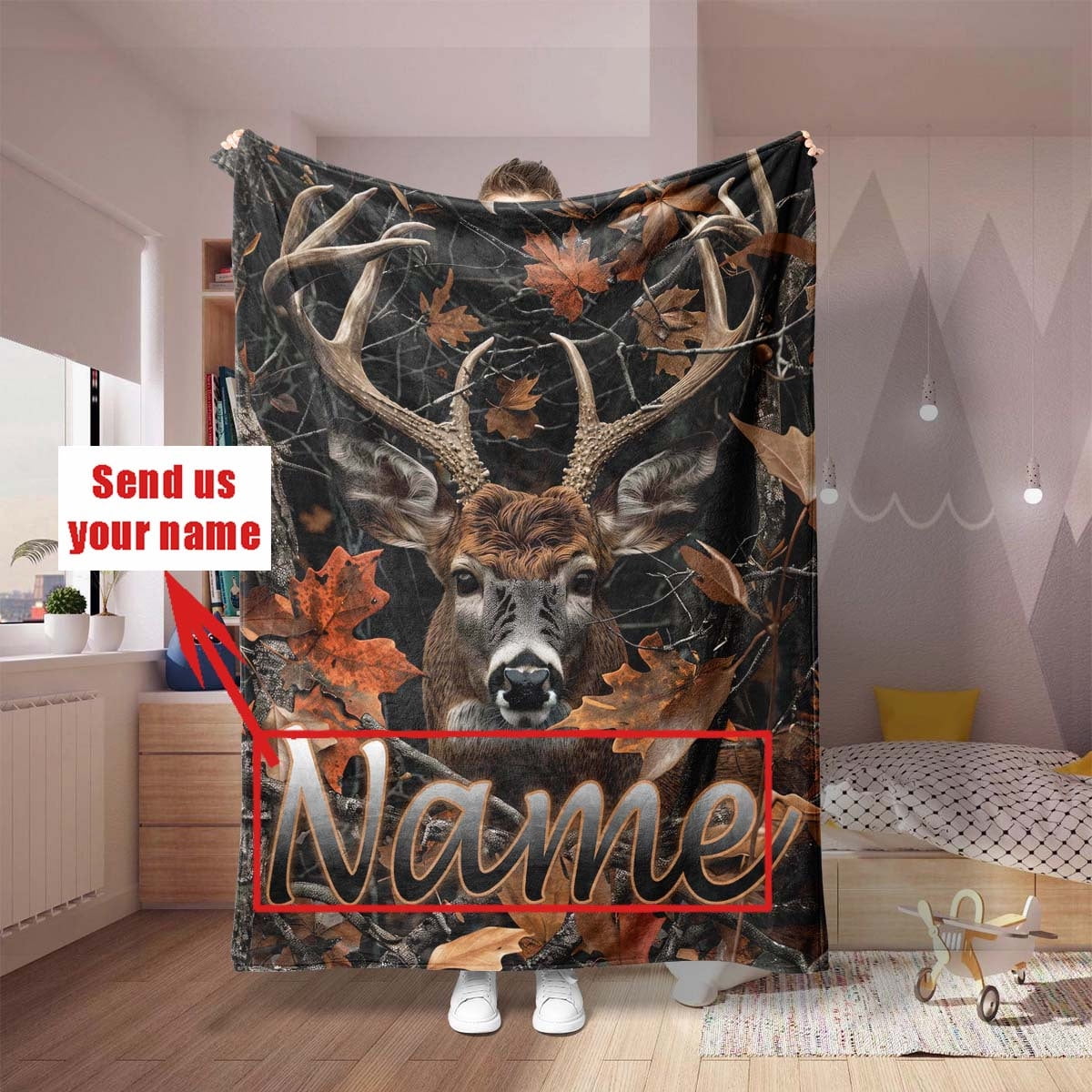 Custom Name/Text ized Blanket - Name/Text Personalization, Plush 280gsm ...