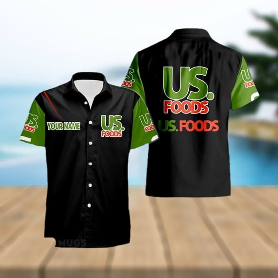 Custom Name US Foods Style 7 Logo Trademark 3D Hawaiian Shirt For Men ...