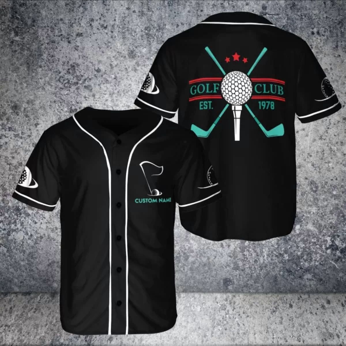 Custom Name l Golf Club And Ball 3D BaseBall Jersey - Hot Sale 2026 ...