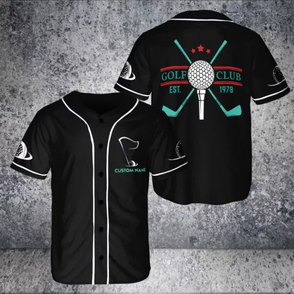 Custom Name l Golf Club And Ball 3D BaseBall Jersey Shirt - Hot Sale ...