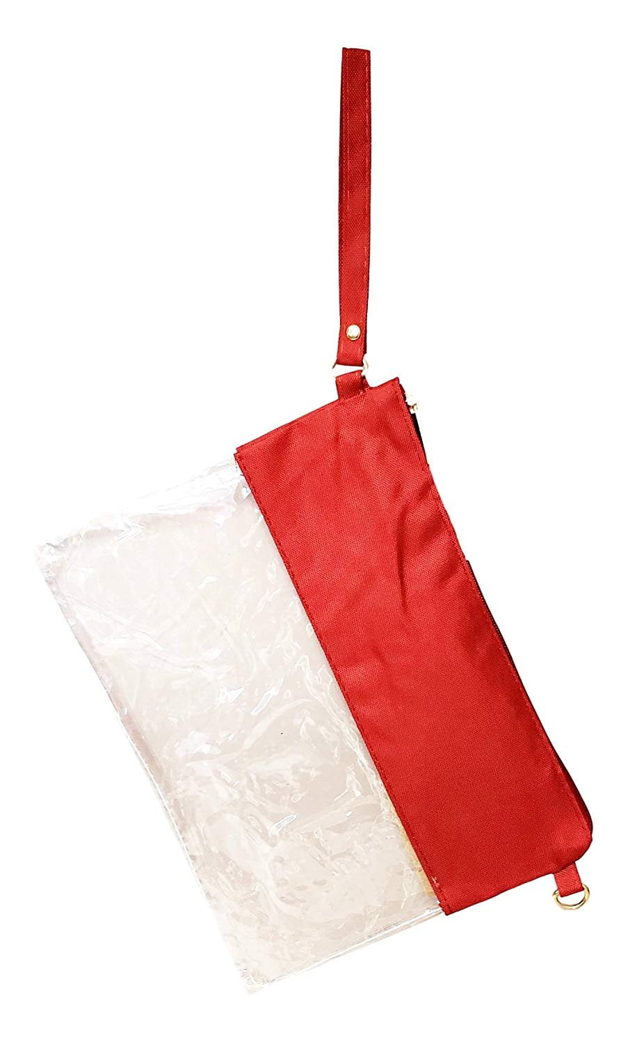 Custom Name or Monogram NFL Approved Stadium Clear Zip Wristlet Pouch ...