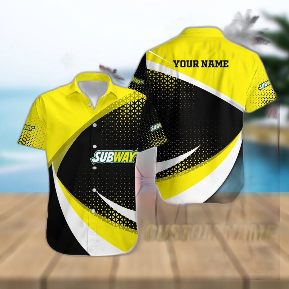 Custom Name subway Brand Aloha Unisex Hawaiian Shirt AOP Gift Fans ...