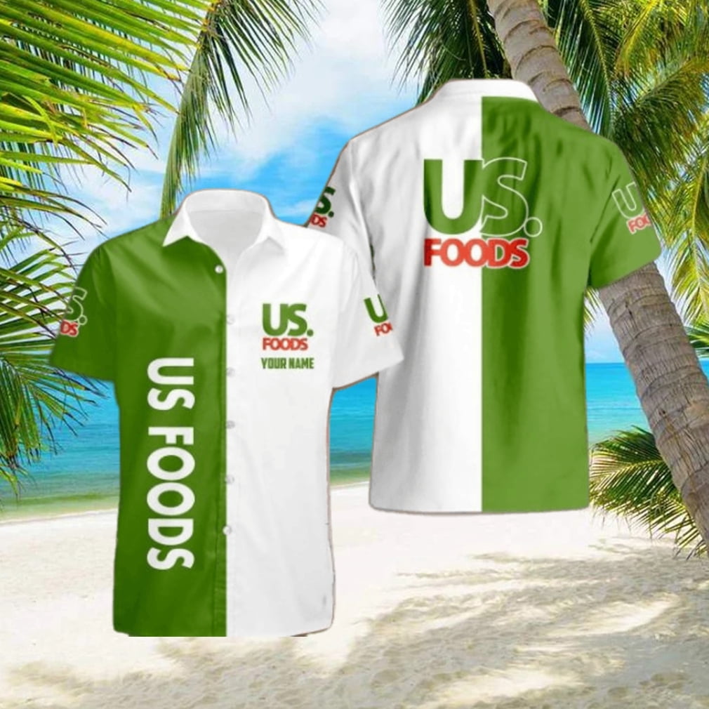 Custom Name us foods Hawaiian Shirt New Trend Summer Vacation Gift ...