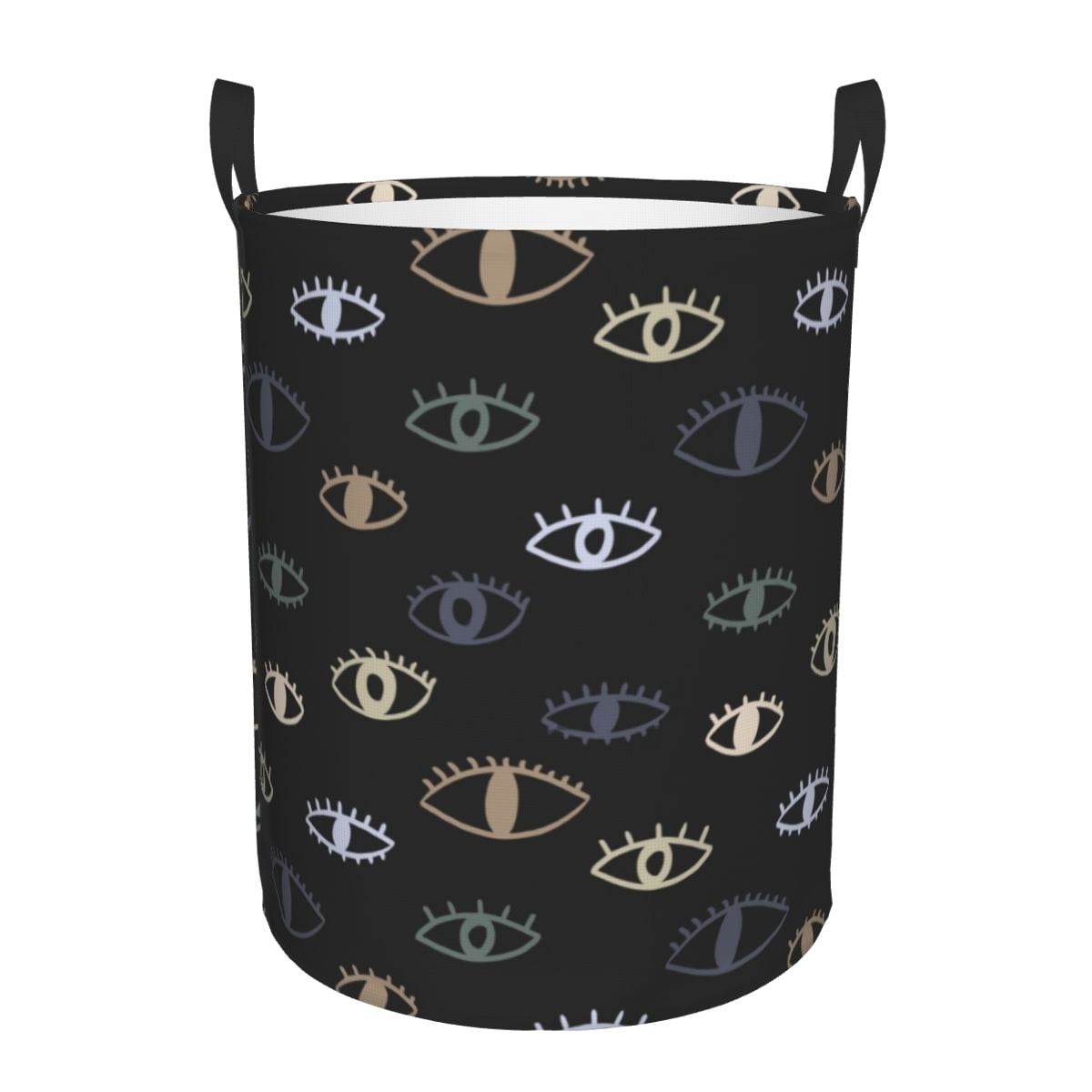 Custom Nazar Evil Eye Protection Symbol Laundry Basket Collapsible ...