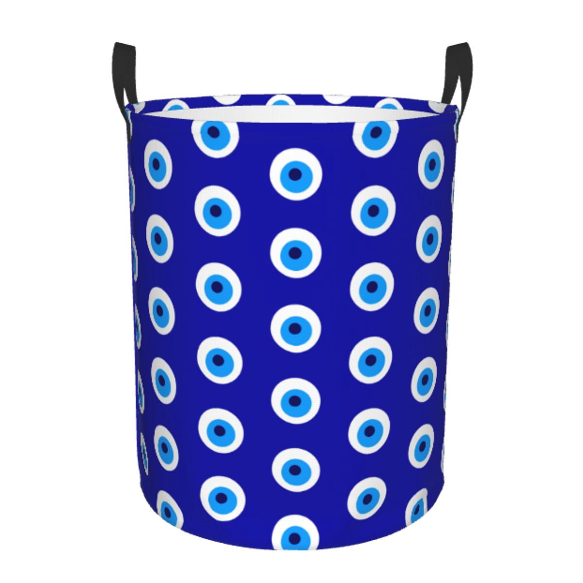 Custom Nazar Evil Eye Protection Symbol Laundry Basket Collapsible ...