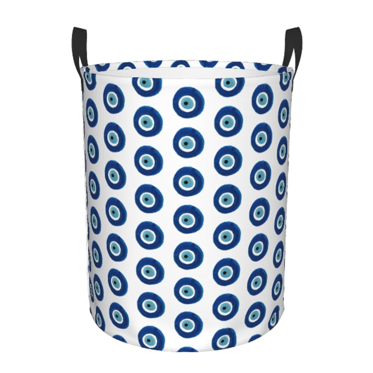 Custom Nazar Evil Eye Protection Symbol Laundry Basket Collapsible ...