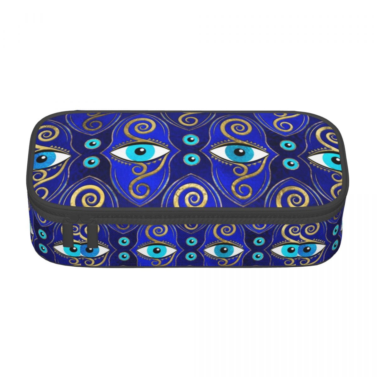 Custom Nazar Turkish Eye Circular Ornament Cute Pencil Case Large ...