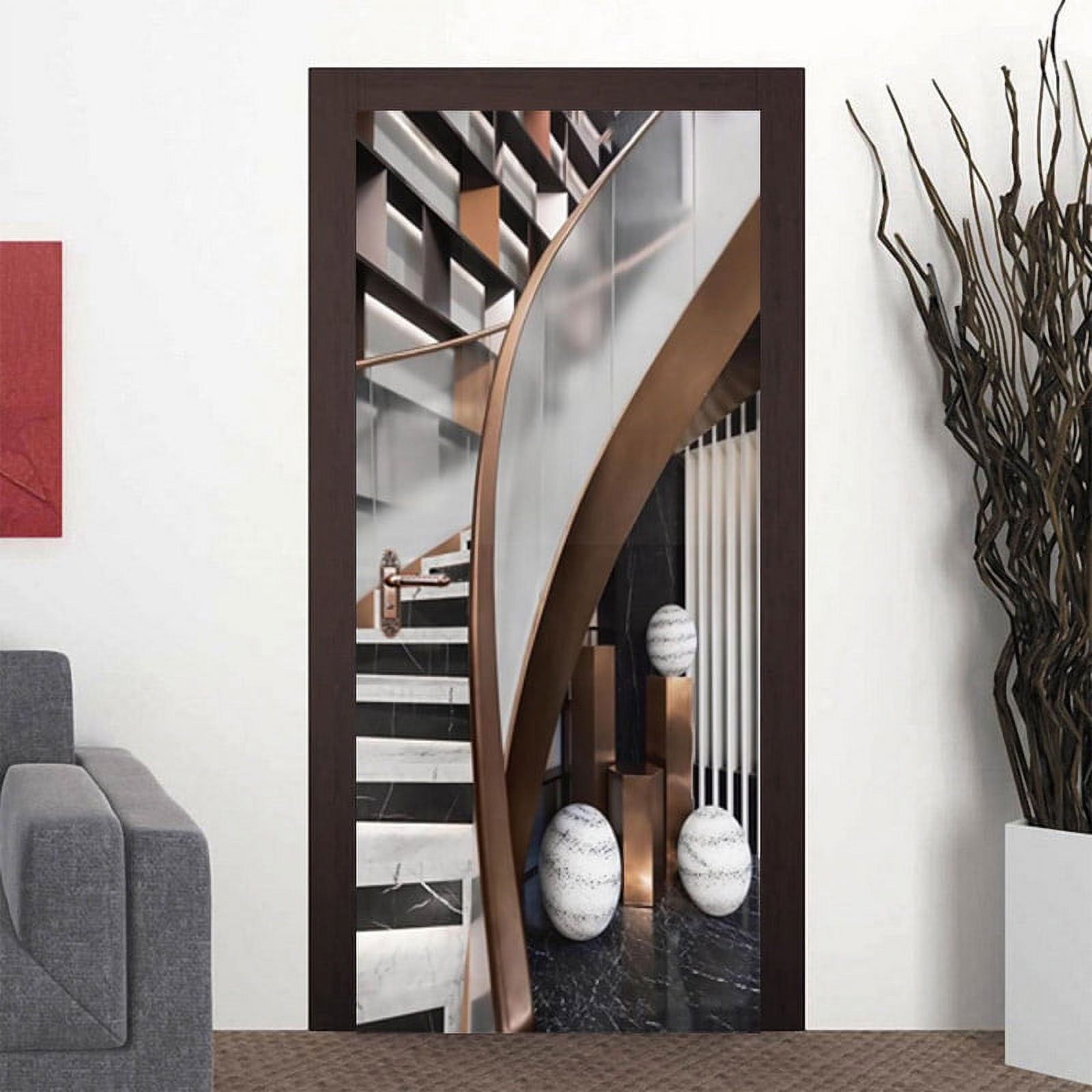 Custom New York Building 3D Door Sticker Wallpaper Mural Vinyl Home ...