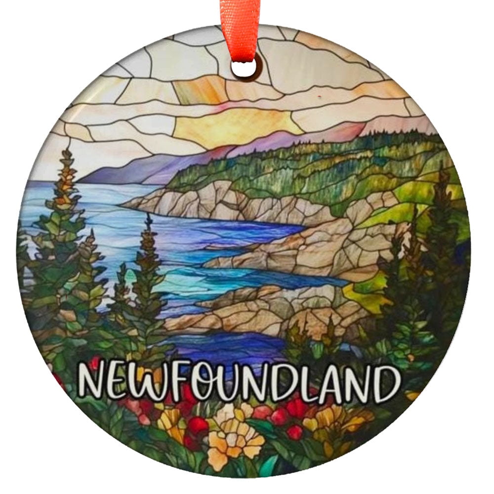 Custom Newfoundland Ornament |Faux |Unique Canada Souvenir |Vacation ...