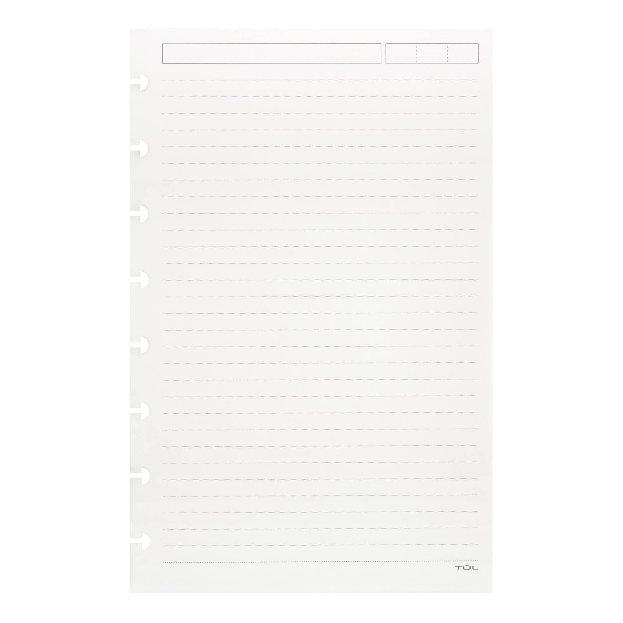 Custom Note Taking Paper, 5.5 x 8.5 Discbound Notebook Refills, 100 ...