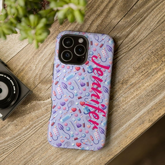 Custom Nurse Medical Personalized Healthcare Gift Art Phone Case for ...