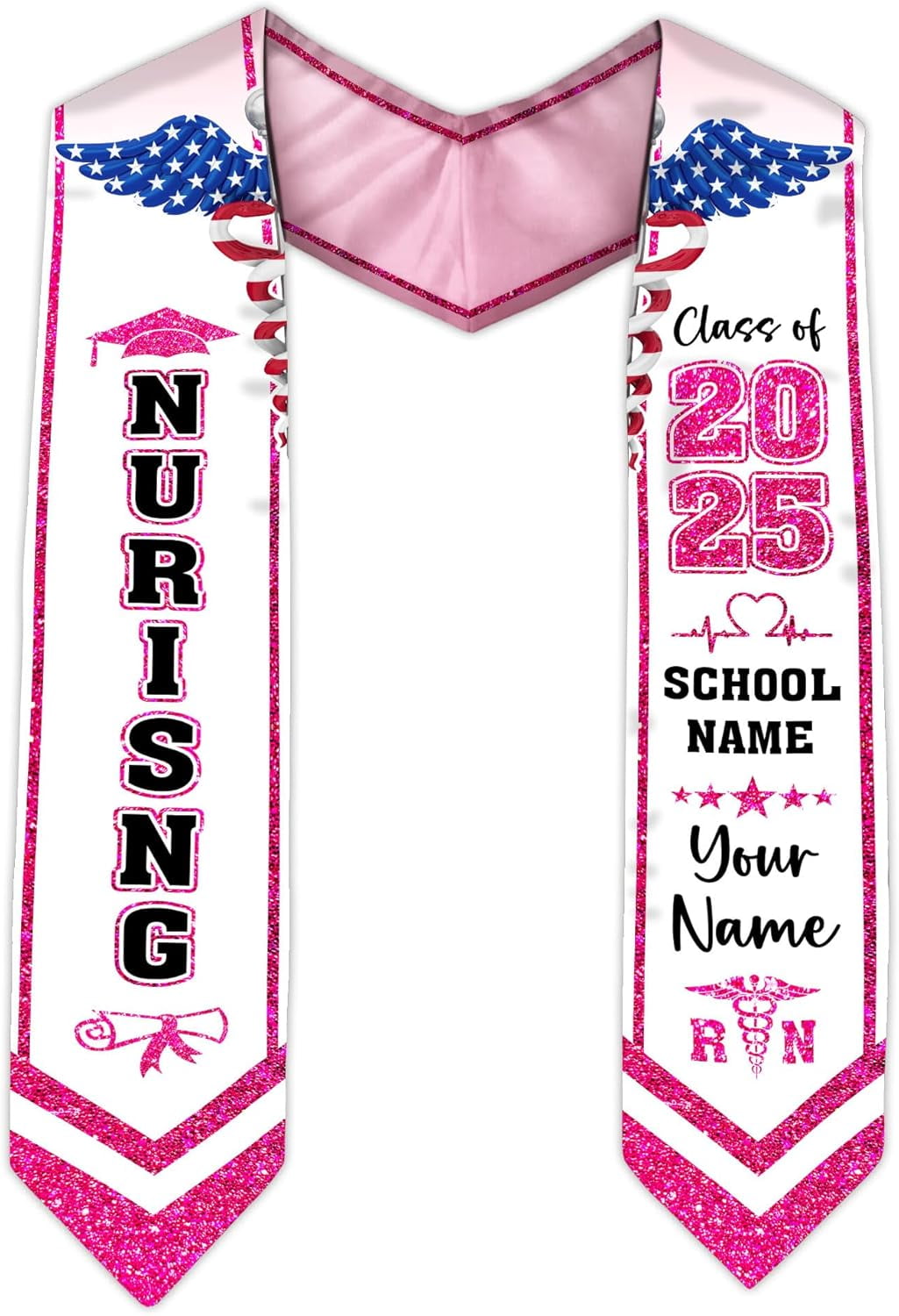 Custom Nurse Sash Graduation, RN Graduation Stole Gifts for Friends ...