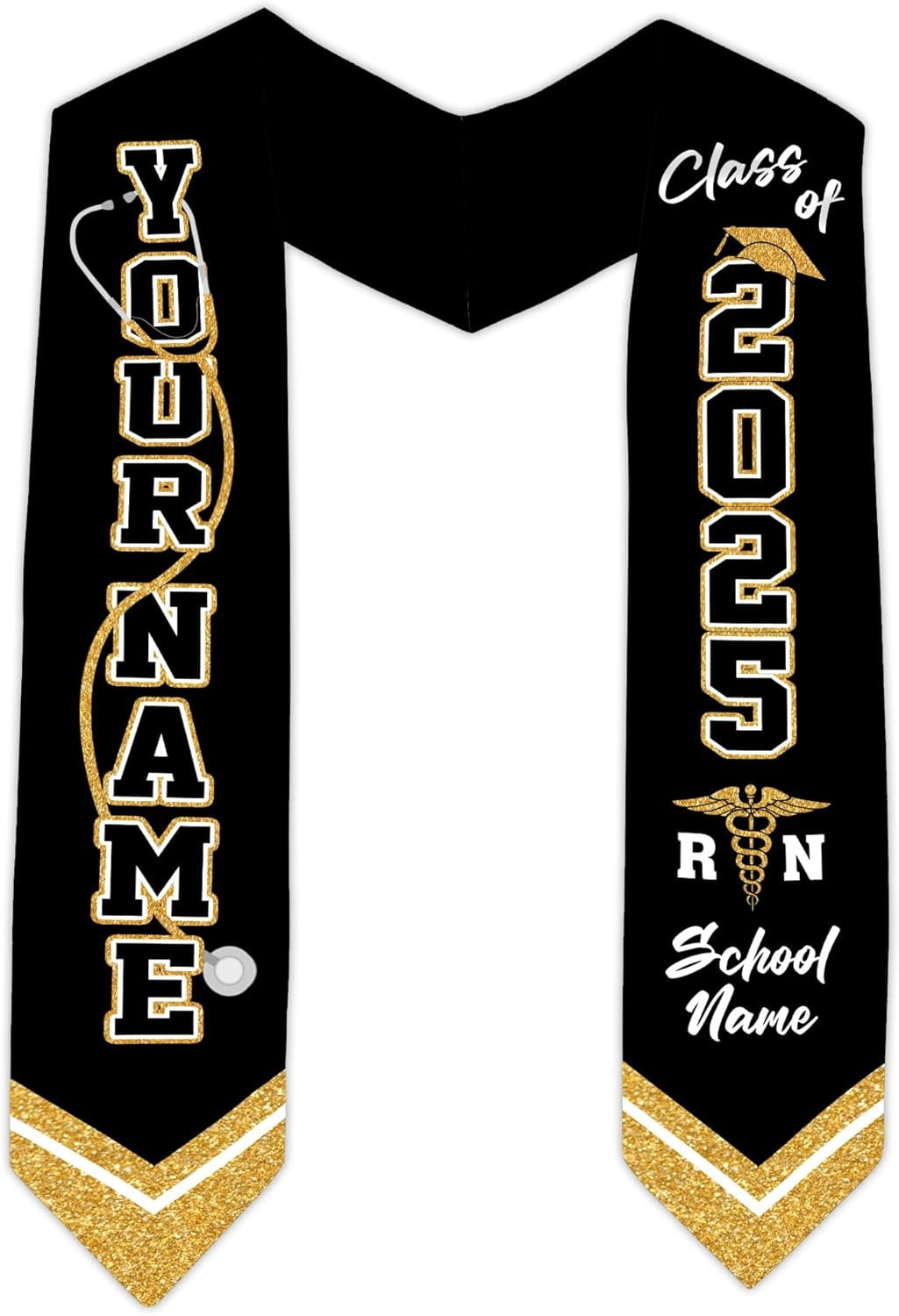 Custom Nurse Sash Graduation, RN Graduation Stole Gifts for Friends ...