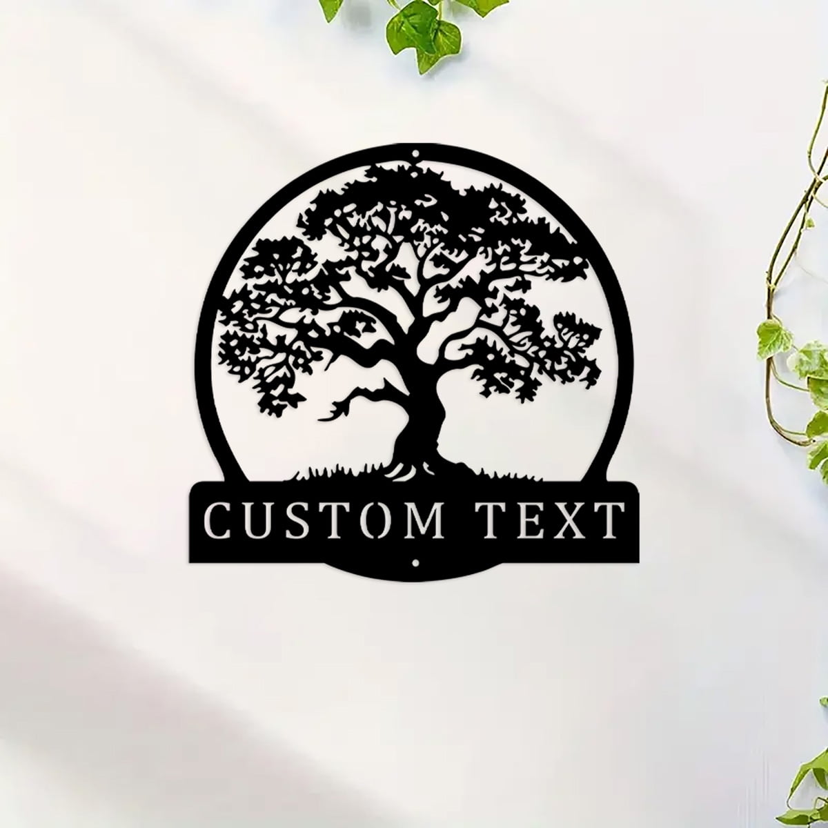 Custom Oak Tree Metal Sign, Custom Oak Tree Family Metal Signs, Oak ...