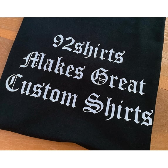Custom Old English Shirt Custom Shirt Personalized Old English Font ...
