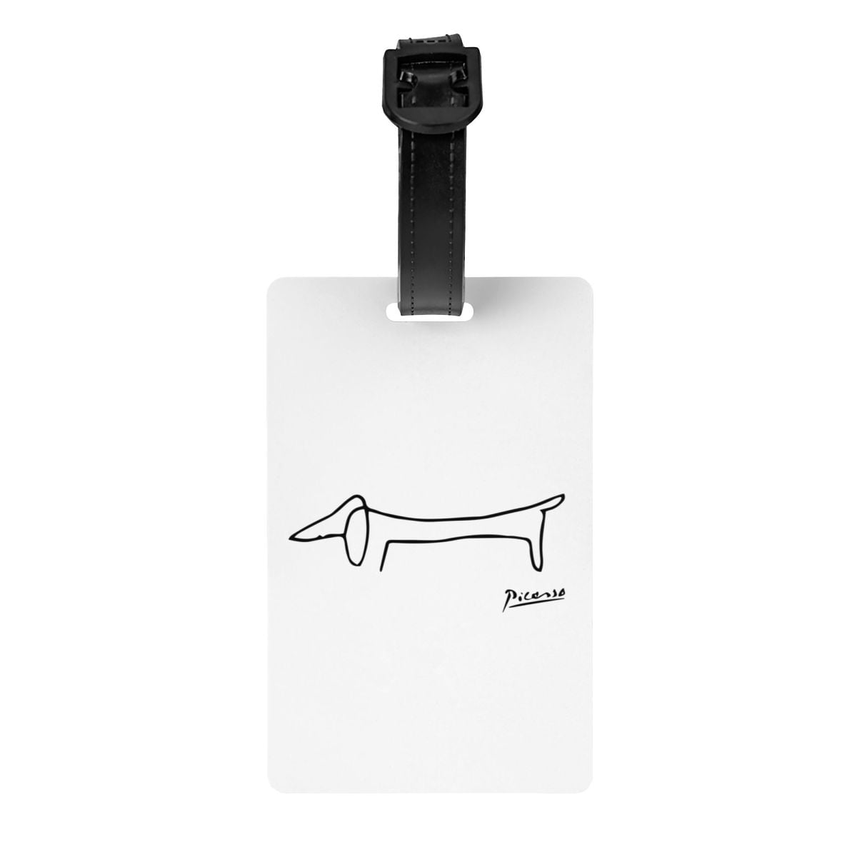 Custom One Line Face Art Luggage Tag With Name Card Pablo Picasso ...