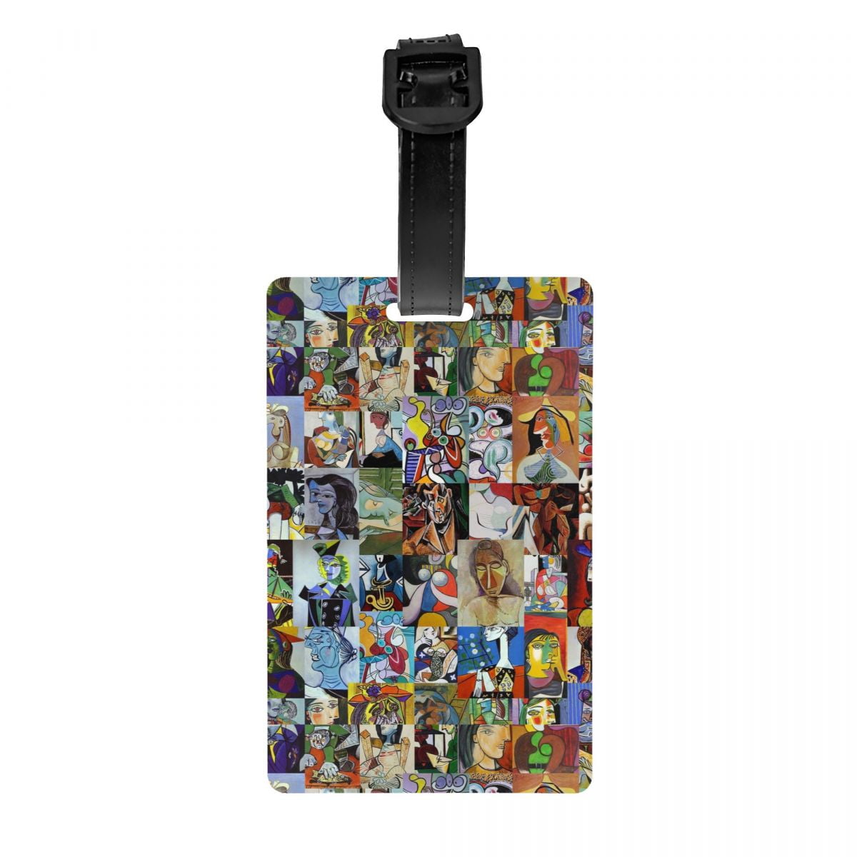 Custom One Line Face Art Luggage Tag With Name Card Pablo Picasso ...