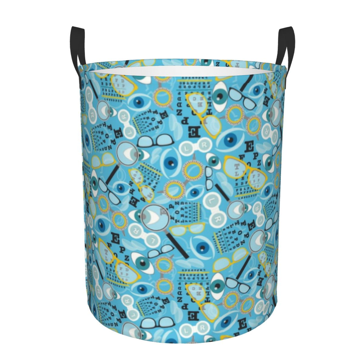 Custom Ophthalmologist Optical Chart Laundry Basket Foldable Eye Exam ...