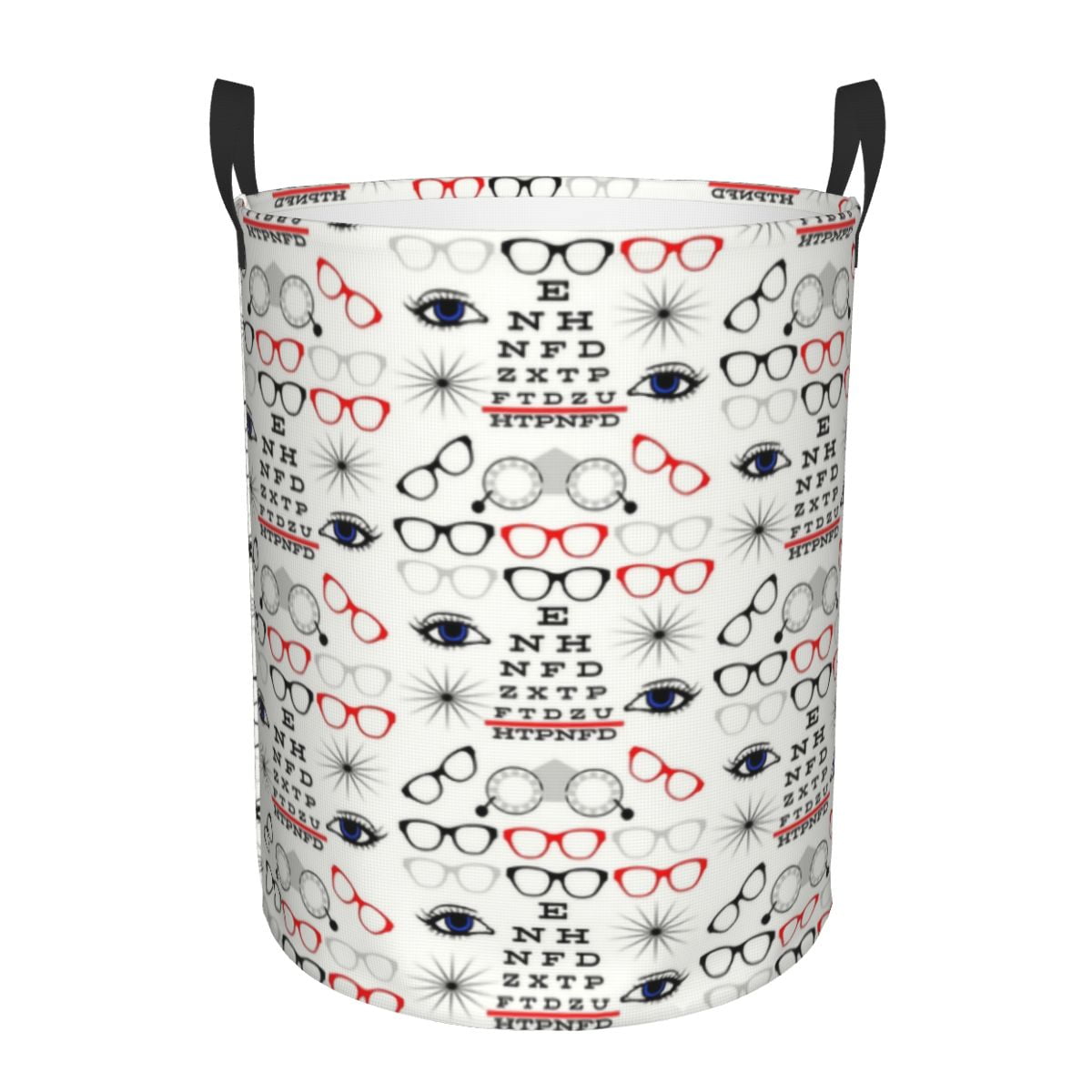 Custom Ophthalmologist Optical Chart Laundry Basket Foldable Eye Exam ...