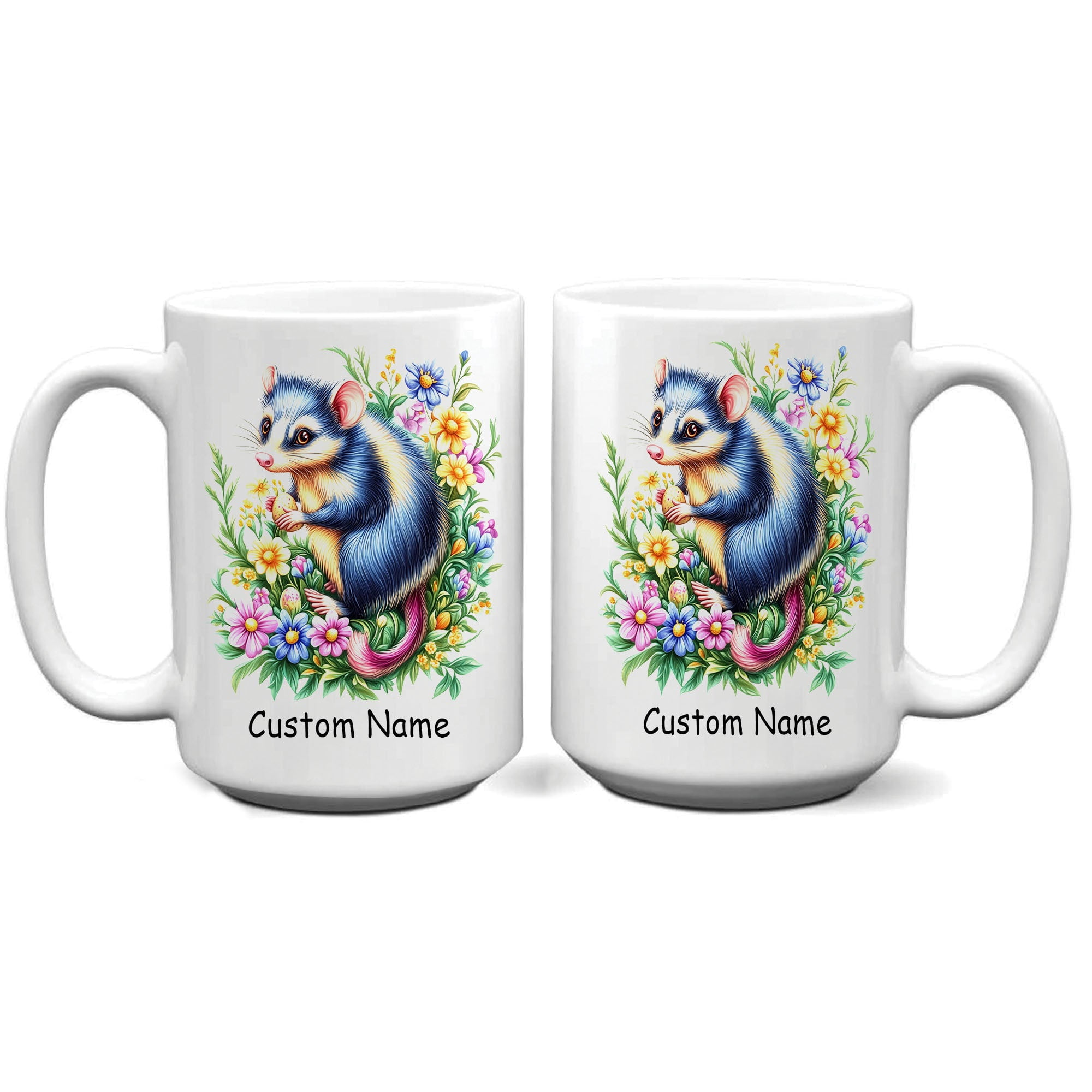 Custom Opossum Coffee Mug – Adorable Gift for Opossum Lovers, Parents, Kids, Friends ...