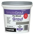 Custom PMG165QT SimpleGrout Pre-Mixed Grout, 1 Qt, Delorean Gray, Each - Walmart.com