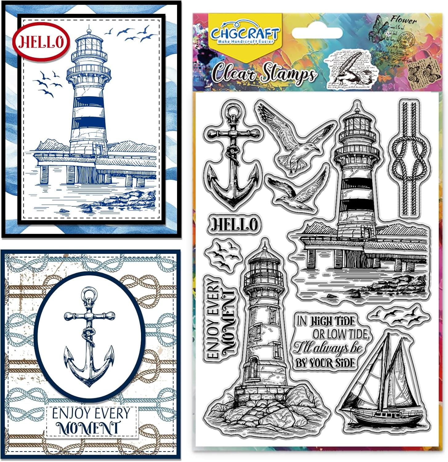 Custom PVC Plastic Clear Stamps for DIY Scrapbooking Photo Album Decorative Cards Making ...