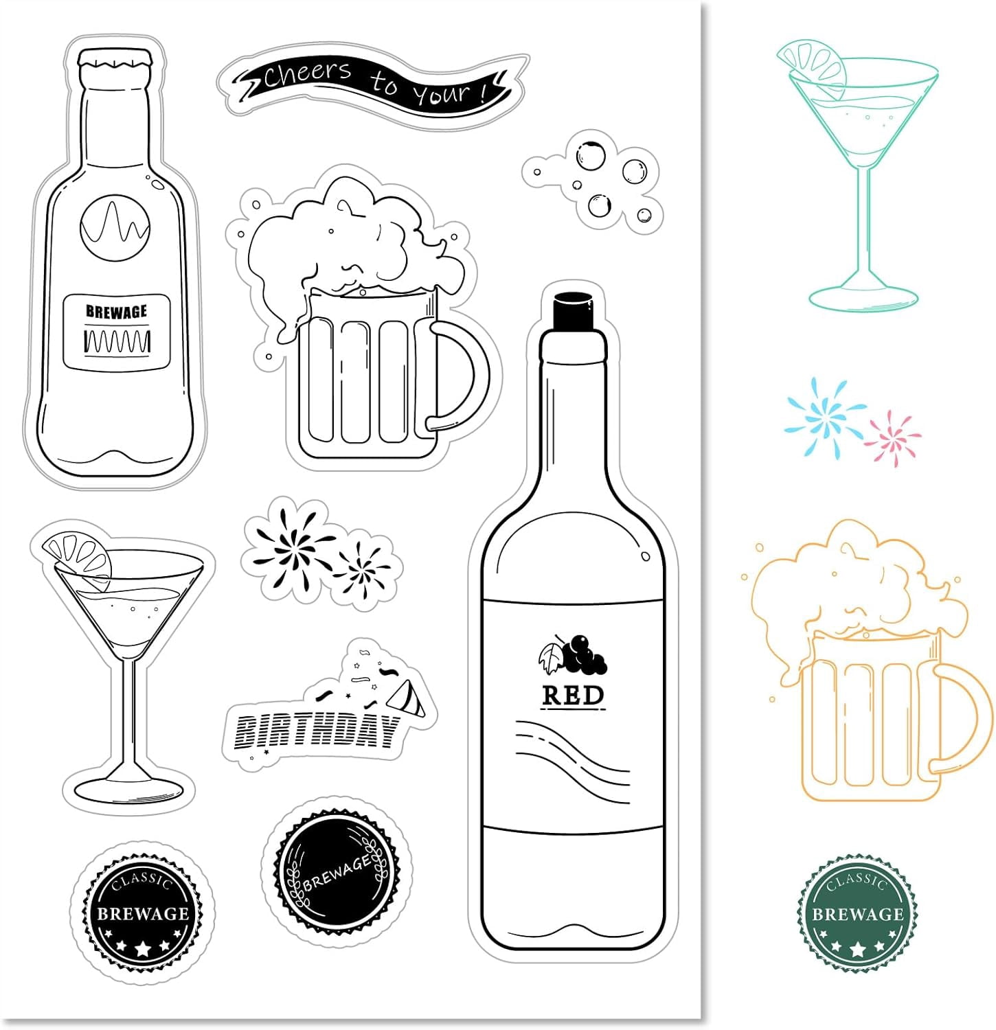 Custom PVC Plastic Clear Stamps for DIY Scrapbooking Photo Album Decorative Cards Making Stamp ...