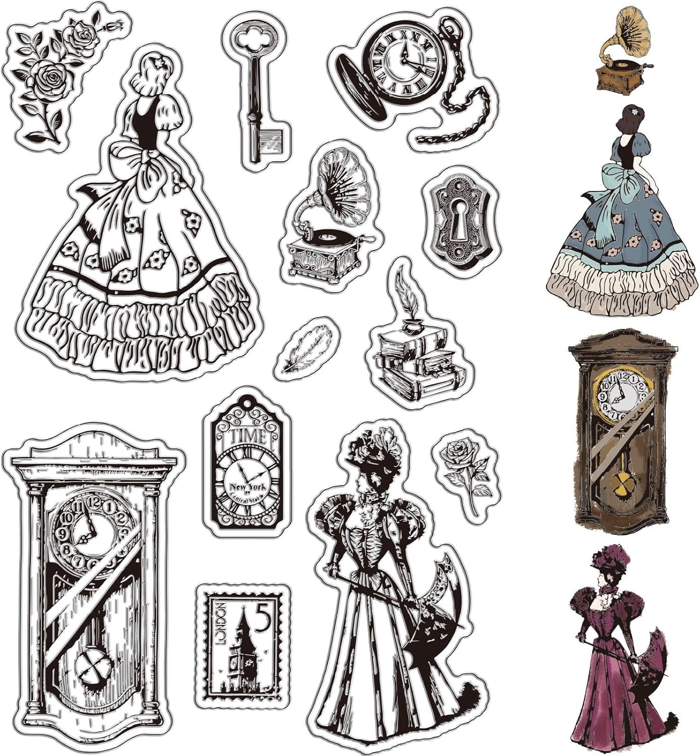 Custom PVC Plastic Clear Stamps for DIY Scrapbooking Photo Album ...
