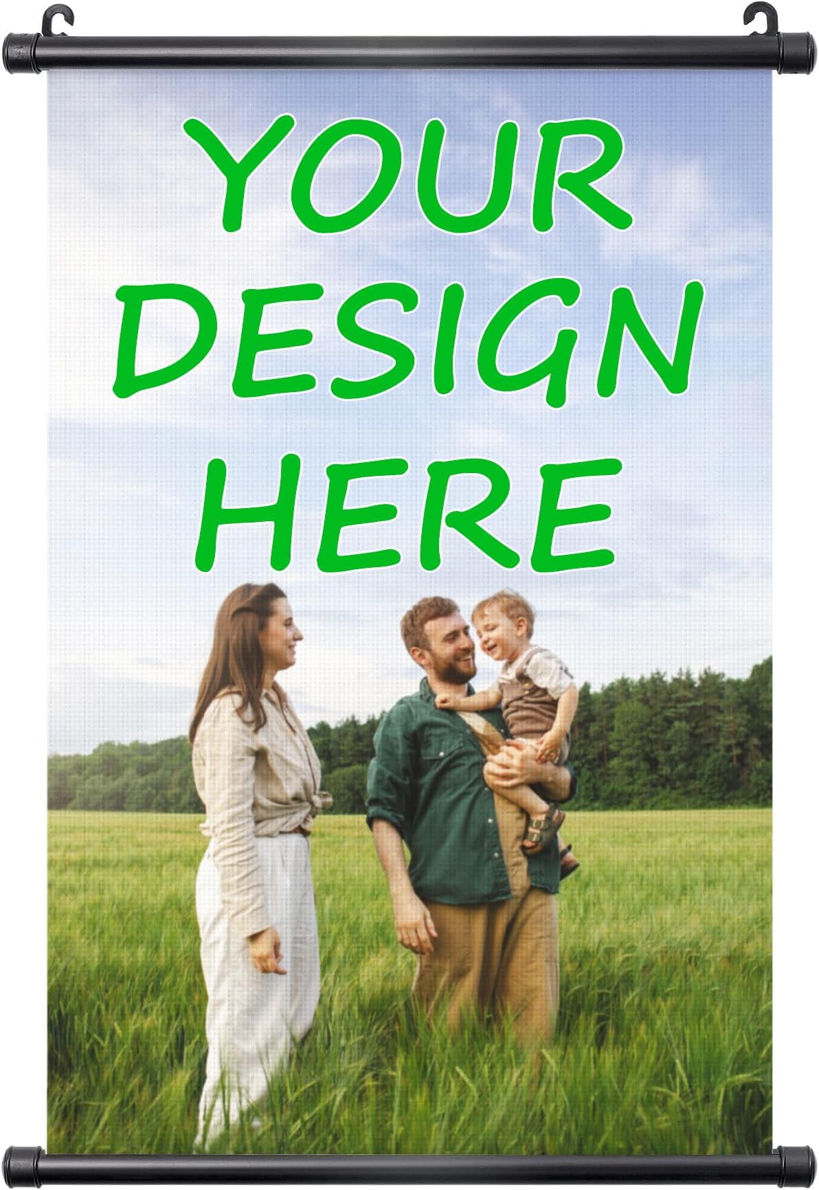Custom PVC Poster Frame Hanger, Customizable Hanging Poster Wall Art ...