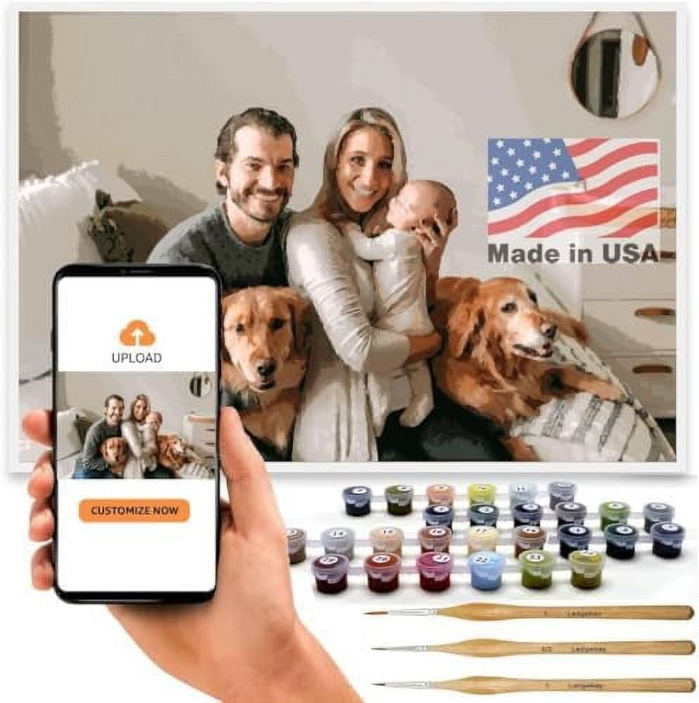 Custom Paint by Numbers Kit for Adults, Color by Numbers for Adults ...