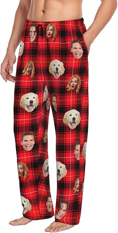 Custom Pajamas Pants For Men Personalized Funny Pajama Pants Pajama ...