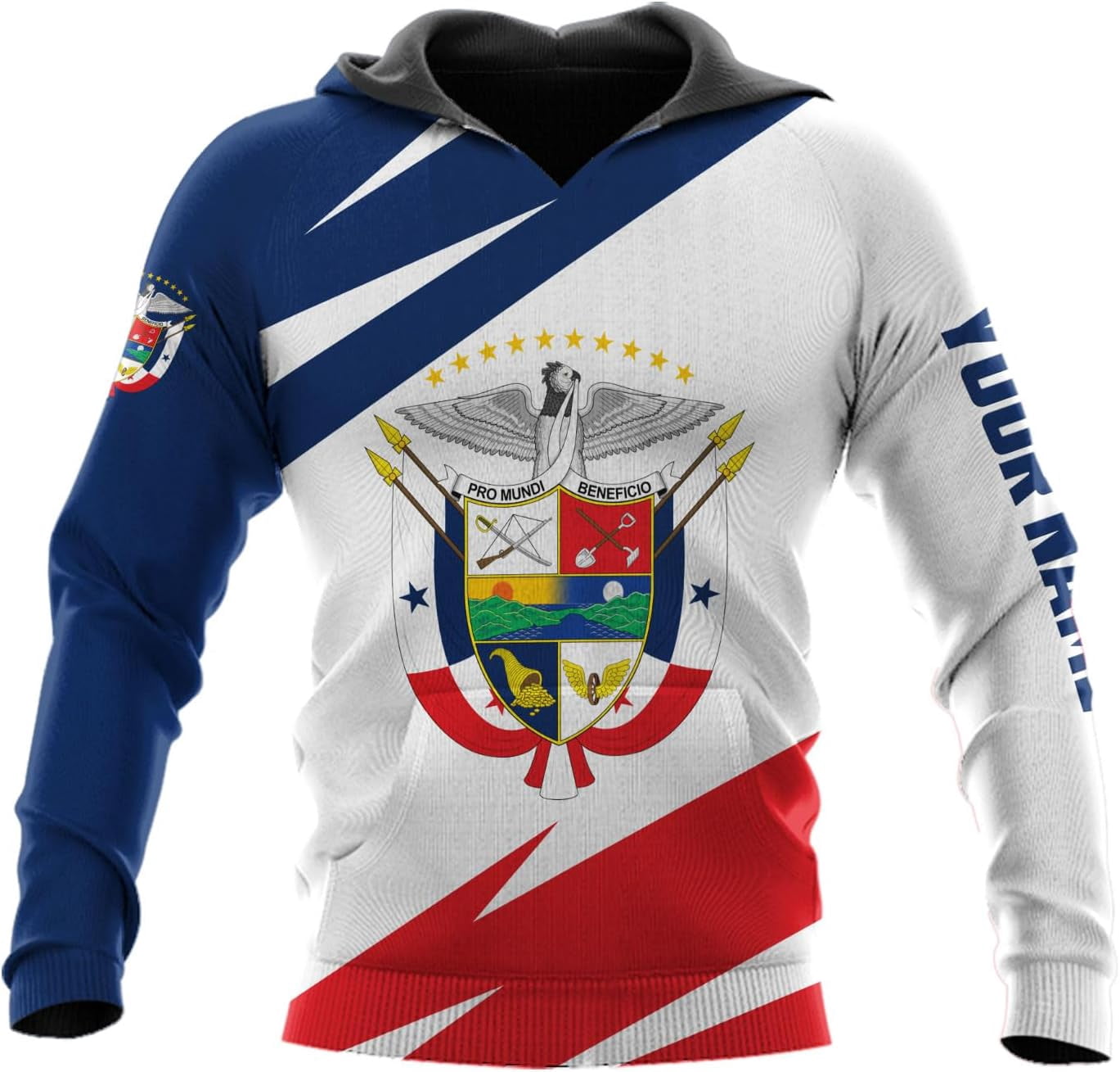 Custom Panama Shirts for Men 3D Panama Coat of Arms Shirts Panamanian ...